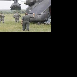 National Guard Chinook makes emergency landing in pasture