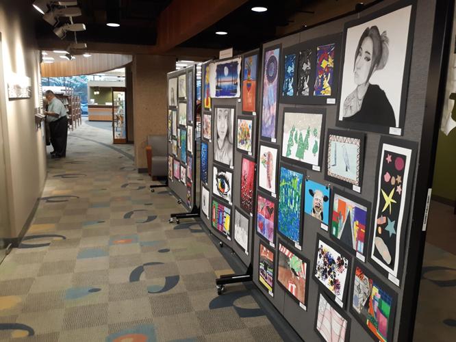 Artwork by area students on display at Kearney Public Library