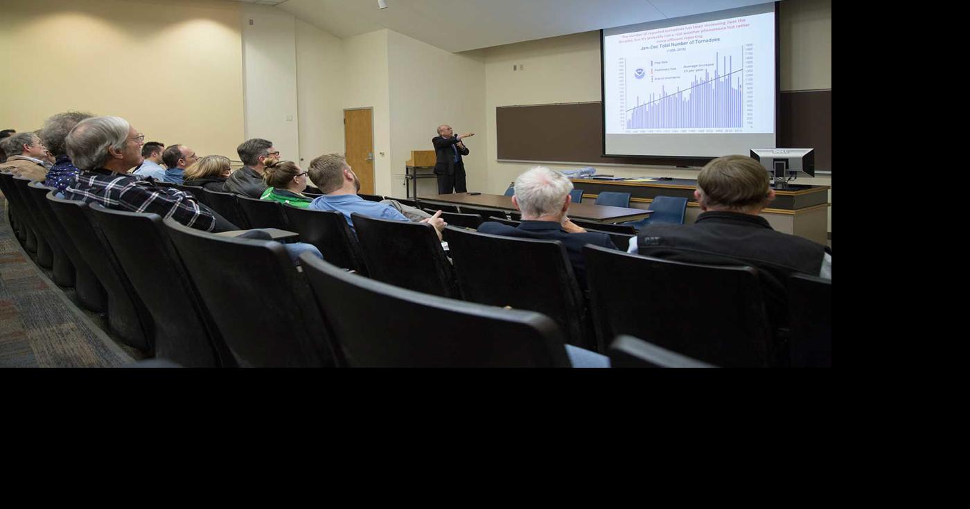 The Weather Channel expert Greg Forbes speaks at UNK climate change ...
