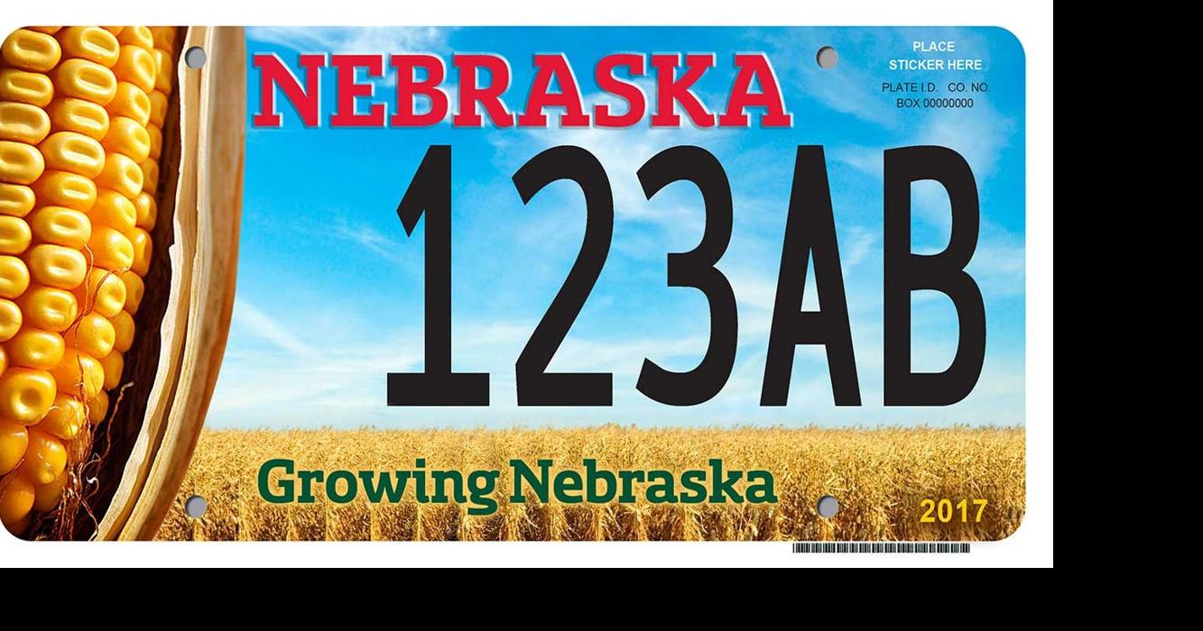 New Nebraska specialty license plates promote state commodity: corn