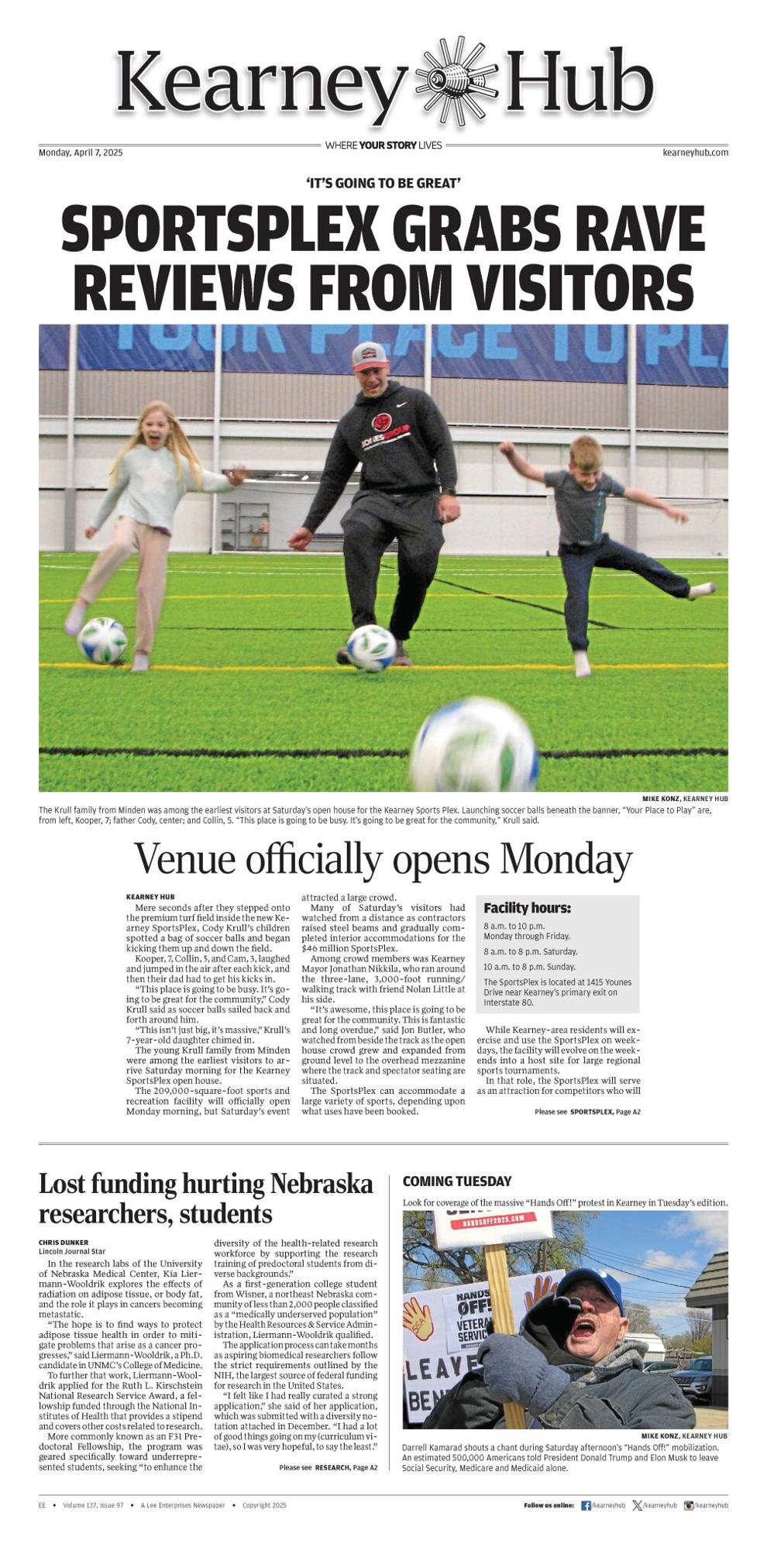 Kearney Hub NE e-editions return 7 days a week