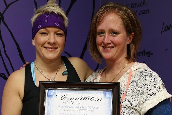 This month's Community Heroes: Elaine Cleveland and Cathy Mohlman