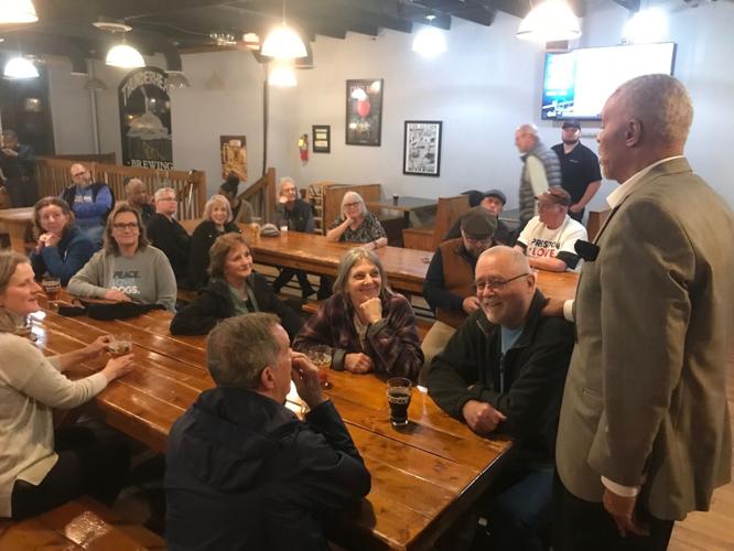 Preston Love campaigns in Kearney