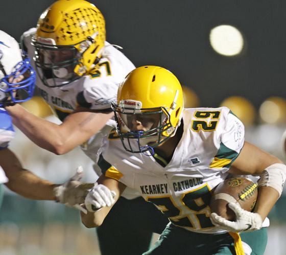 Kearney Catholic ends football season with win over Gibbon