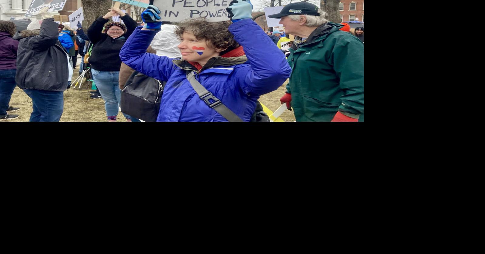 Keene 'Hands Off!' protest draws a large crowd | Local News ...