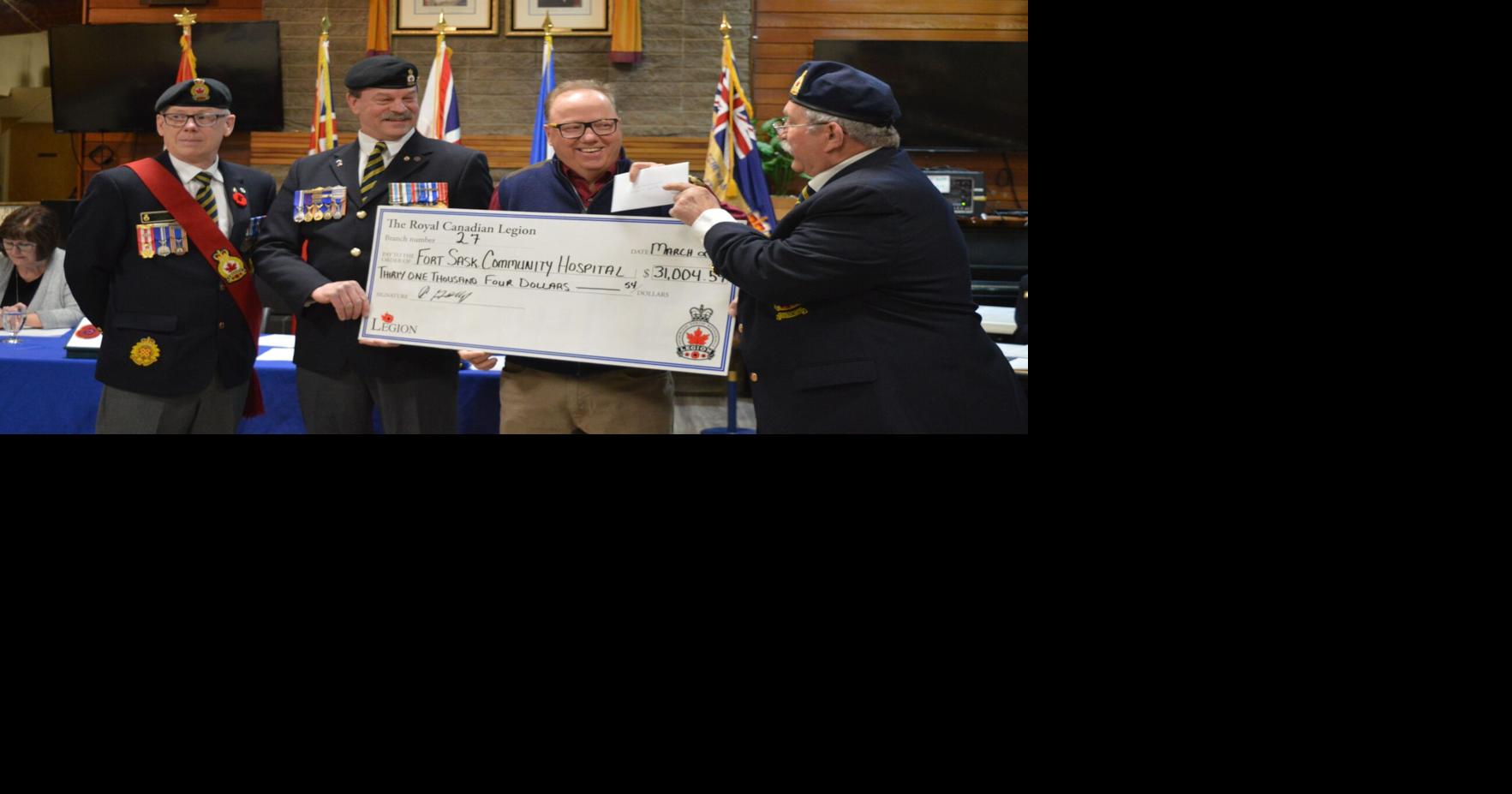 Fort Saskatchewan Legion donates to the community hospital | Local News ...