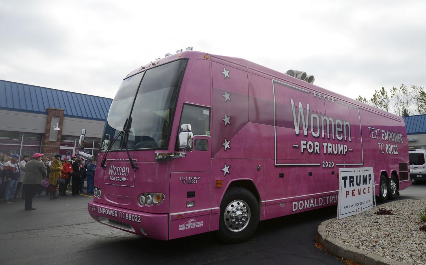 WITH VIDEO: Women for Trump Bus tour rolls into Kenosha for a high ...