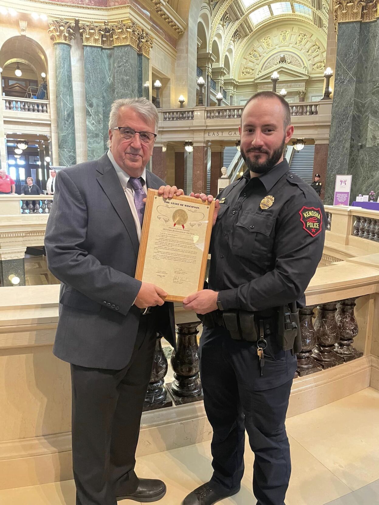 Kenosha police officers honored by state Assembly