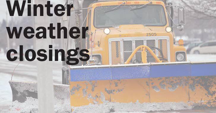 Winter weather closings