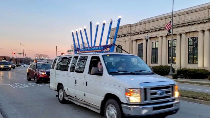 First night of Hanukkah marked in Kenosha, Pleasant Prairie