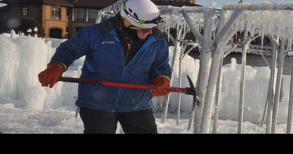 Ice Castle structure delayed due to warmer weather