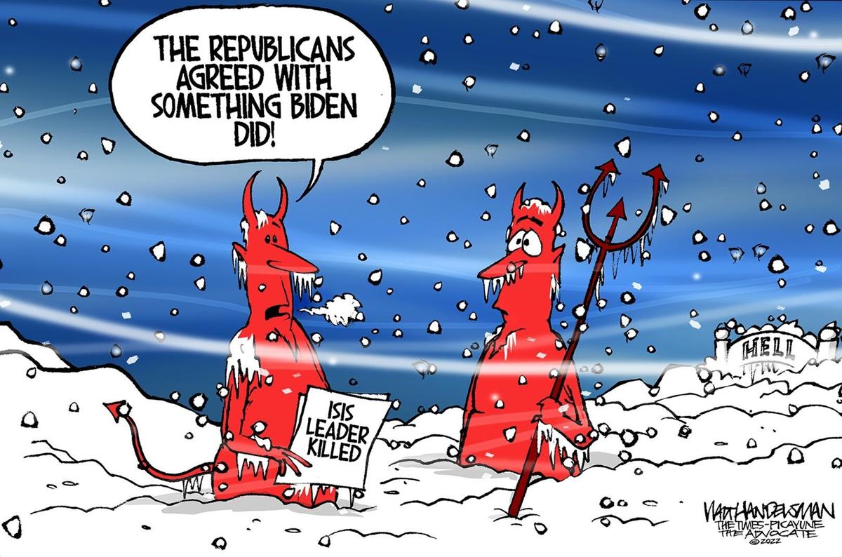 Recent editorial cartoons by Phil Hands of the Wisconsin State Journal