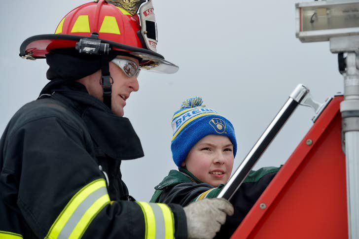 In case of fire, these Boy Scouts are prepared