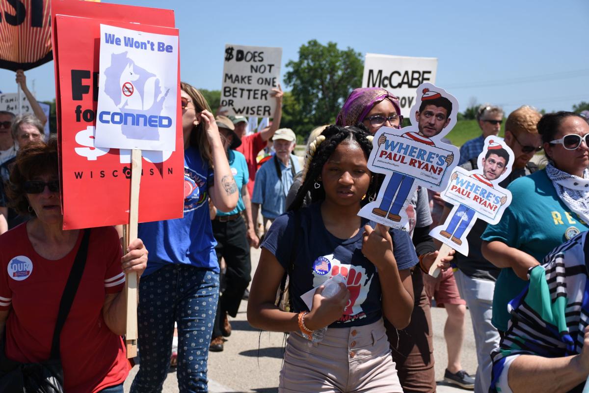 Hundreds gather to 'shake the ground' in protest | Local News ...