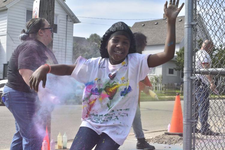 Frank Elementary holds second annual color run Friday morning