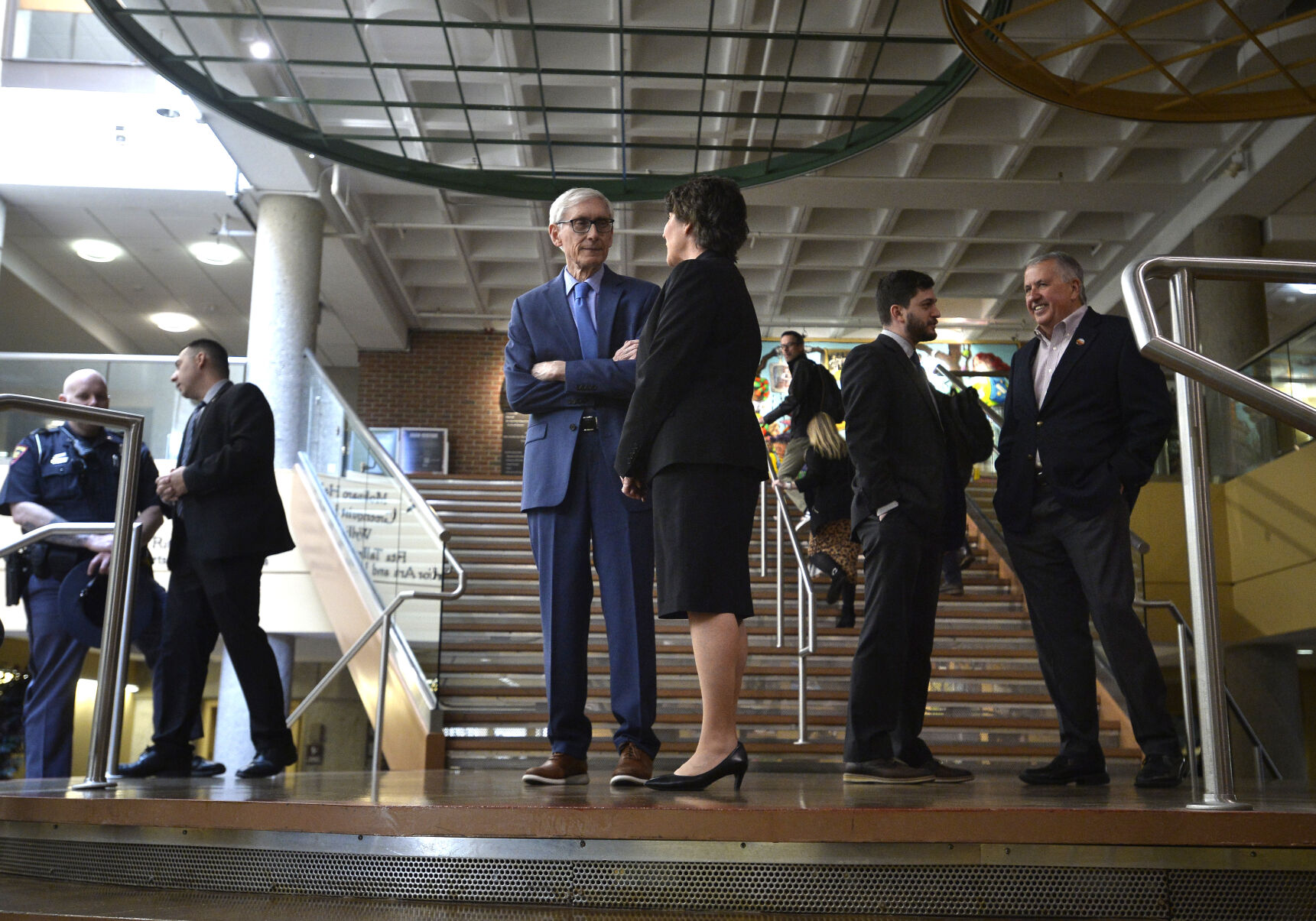 Gov. Tony Evers tours UW-Parkside, visits students, staff, and honors ...