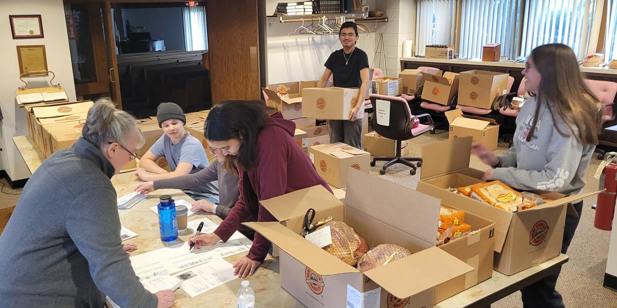 THIRD ANNUAL CHRISTMAS DINNER BOX DISTRIBUTION