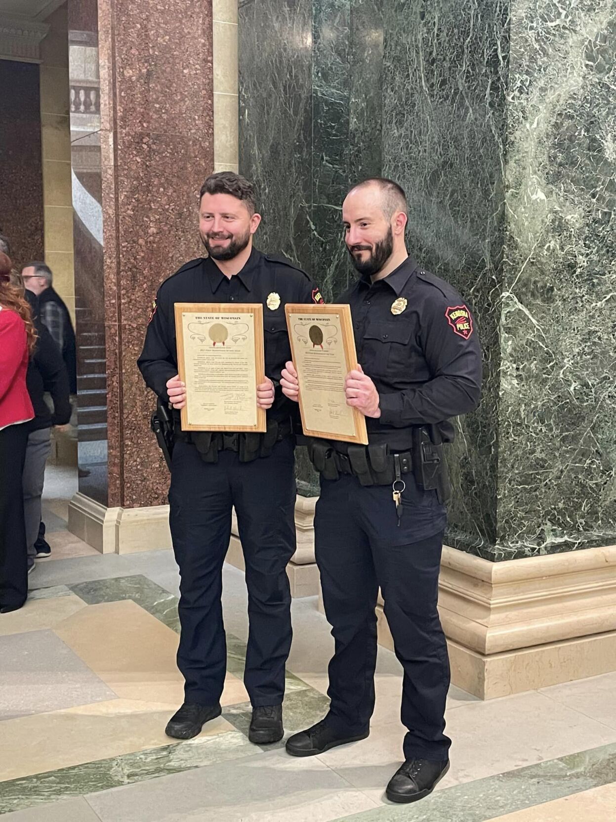 Kenosha police officers honored by state Assembly