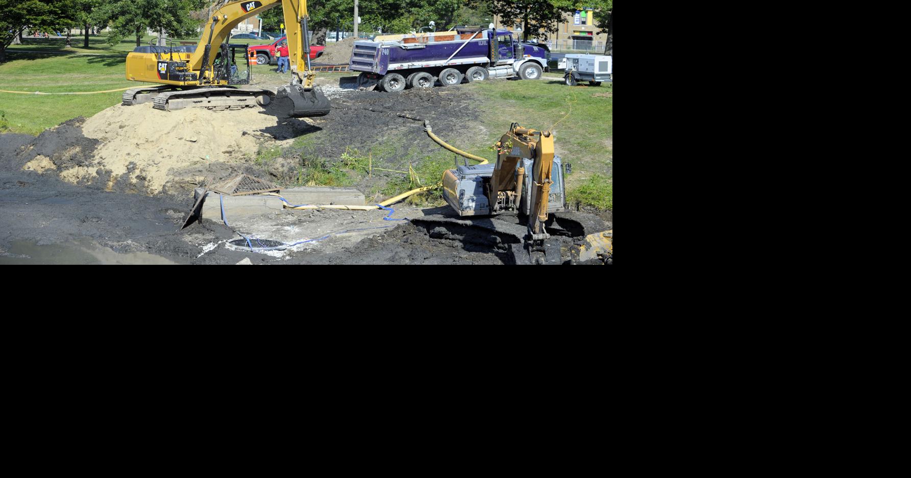 Sludge hauling from Lincoln Park lagoon begins