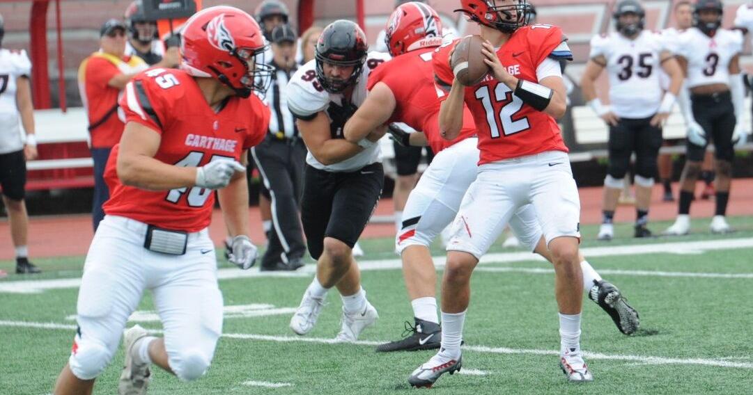 Carthage football rolls to first victory of season