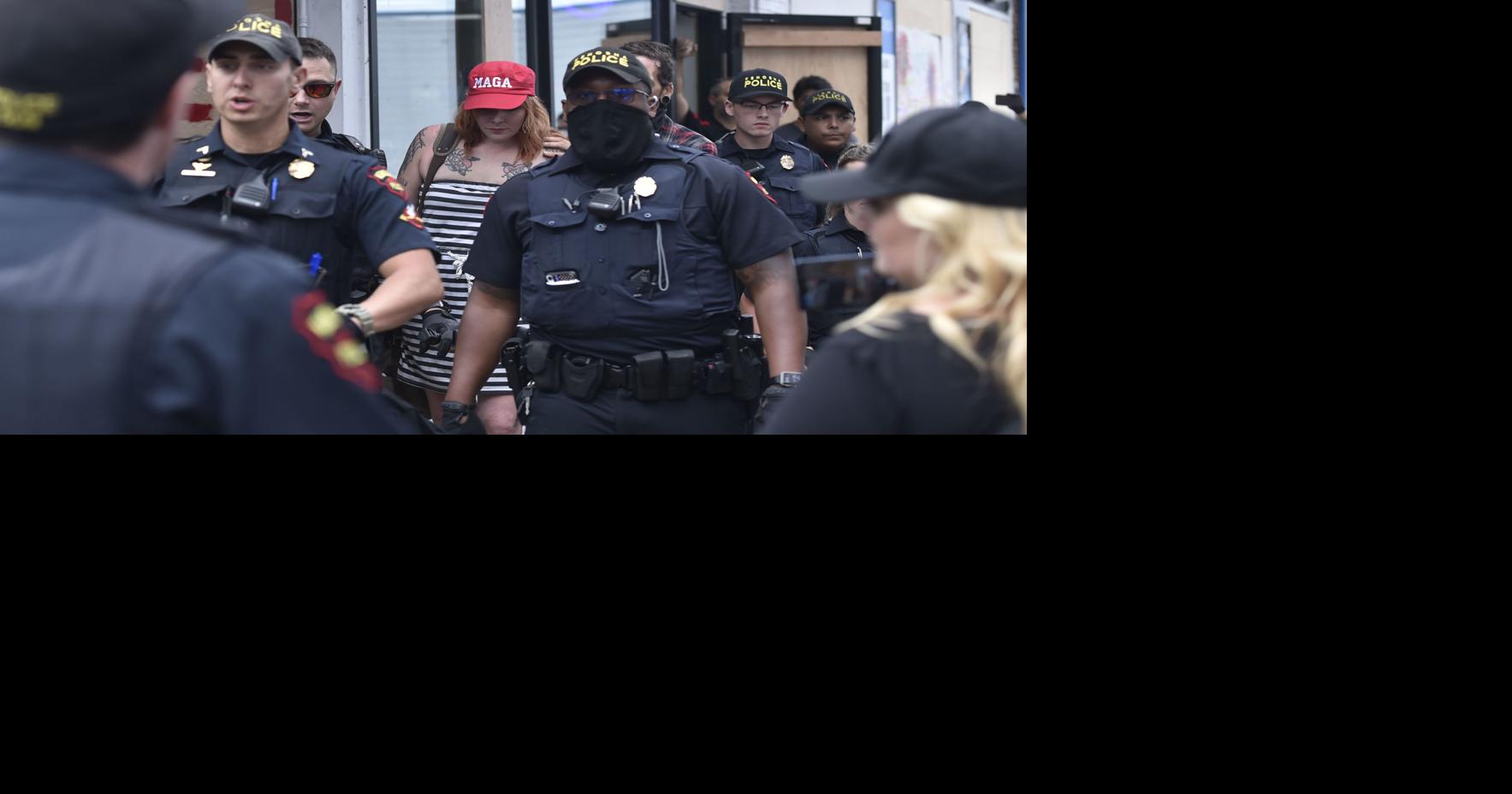 Police intervene to defuse clash between far-right demonstrators and ...