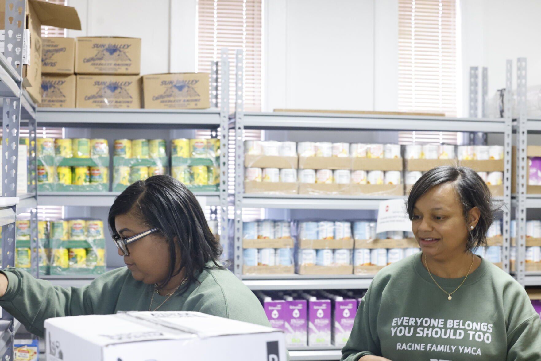 Photos of the Bray Cupboard food pantry that opens Tuesday
