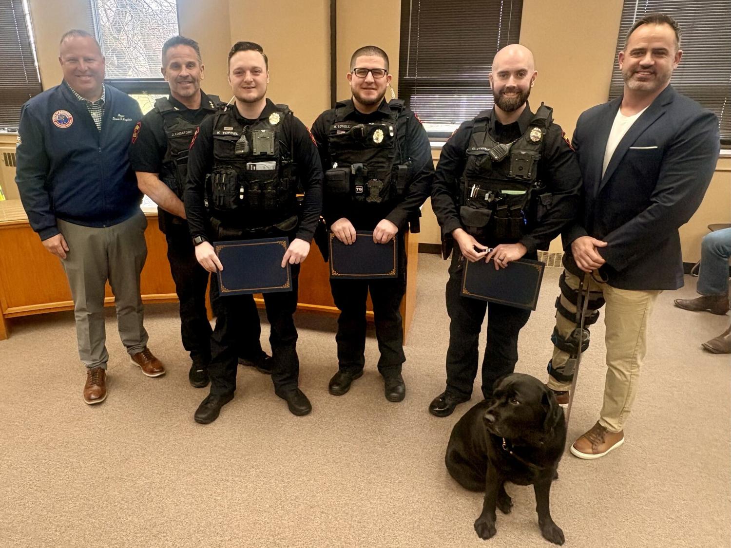Kenosha officers honored for saving man found not breathing