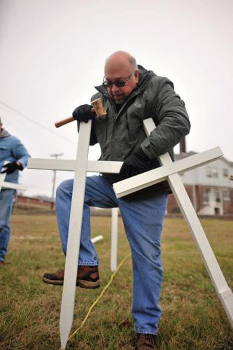 Cross display represents the number of abortions | Living | Kentucky ...