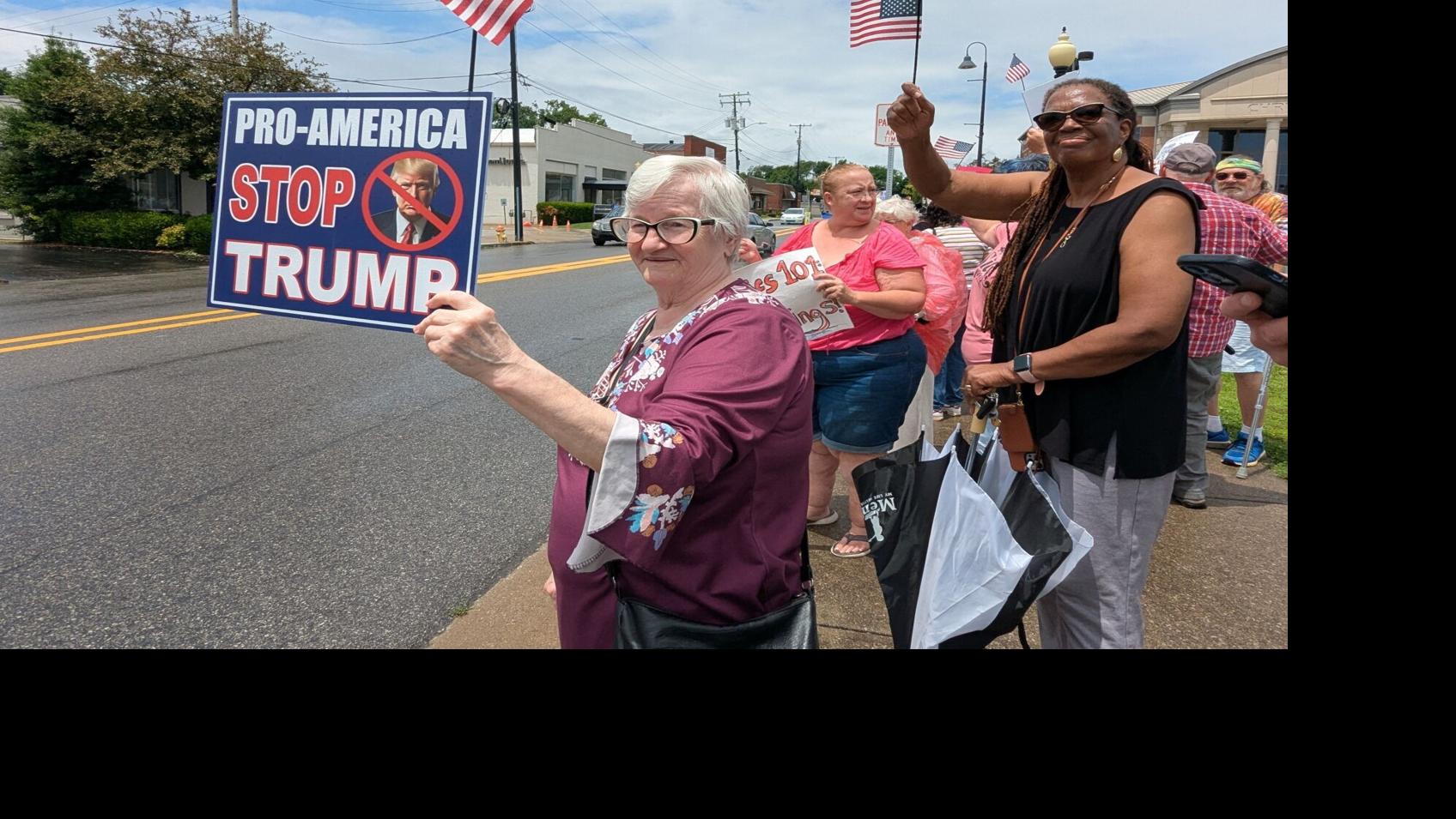 Protesters turn out for “No Kings” protest on Saturday | News ...