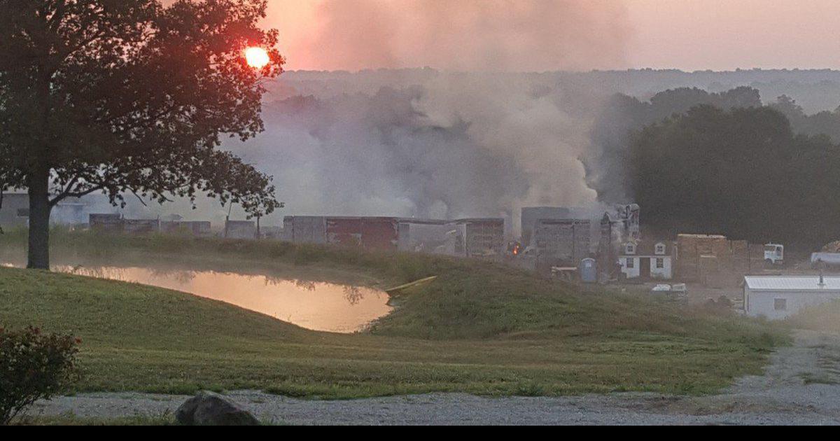 Sawmill catches fire, Amish community helps fire departments | AP /KPNS ...