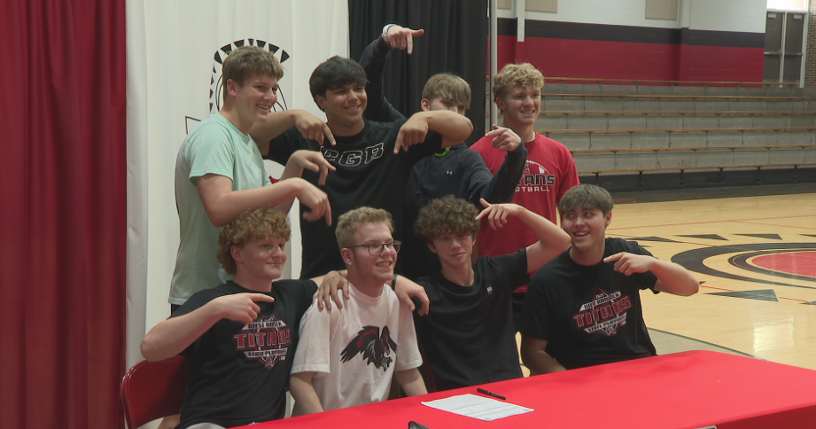College signing celebrations for Joel Cochran, Addie Montgomery, and ...