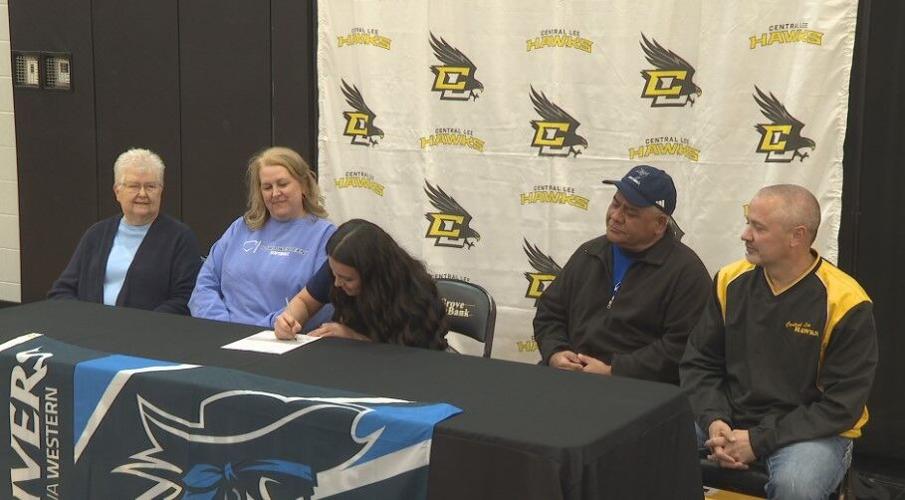 College signing celebrations for Austin Shull, Becca Lewis, and Kenna ...