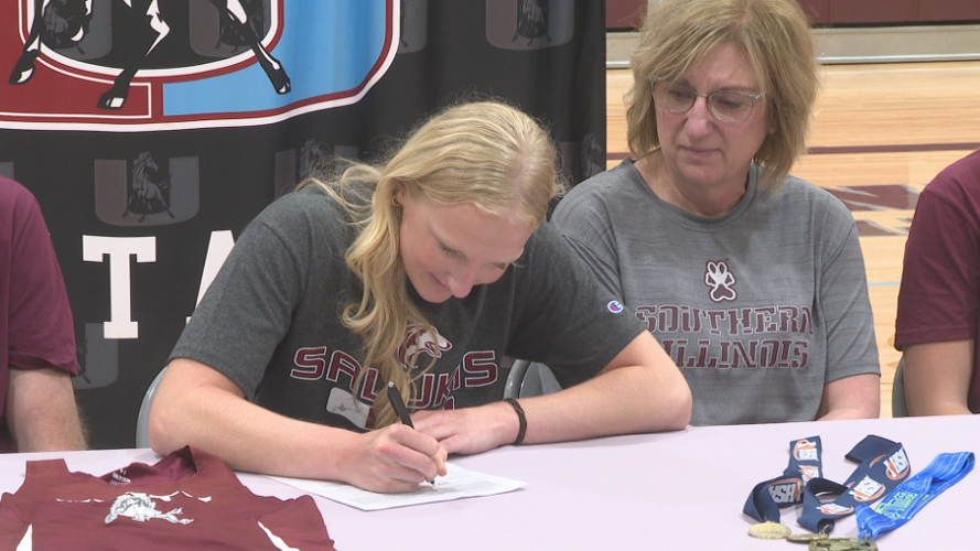 College signing celebrations for Chevie Sharpe and Saylor Barry ...