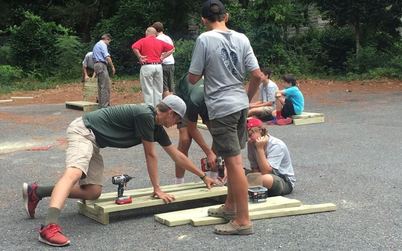 PHOTOS: Eagle Scouts build benches | Local News | kinston.com