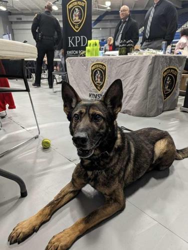 Kinston Police Department celebrates retirement of K-9 crime fighter ...