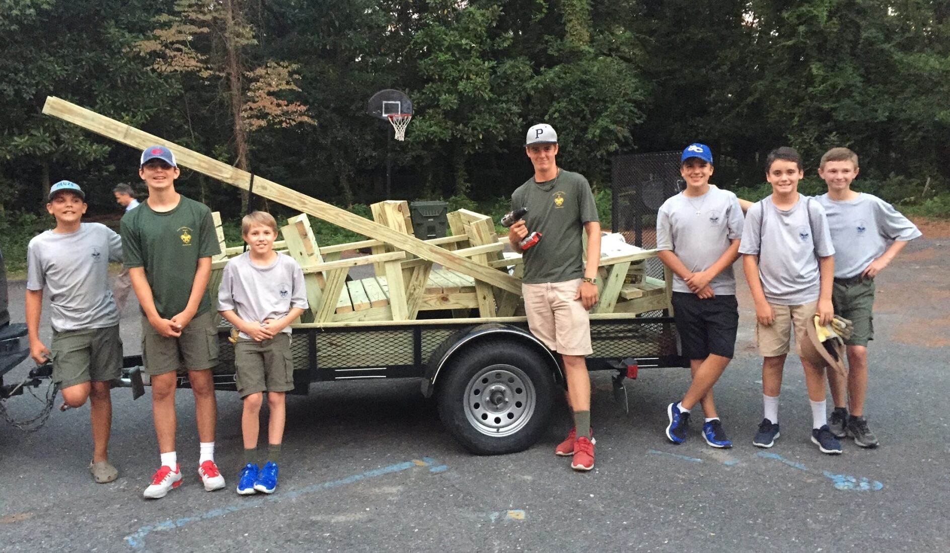 PHOTOS: Eagle Scouts build benches | Local News | kinston.com