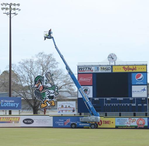 PHOTOS: Grainger Stadium gets ready for Wood Ducks | Local News ...