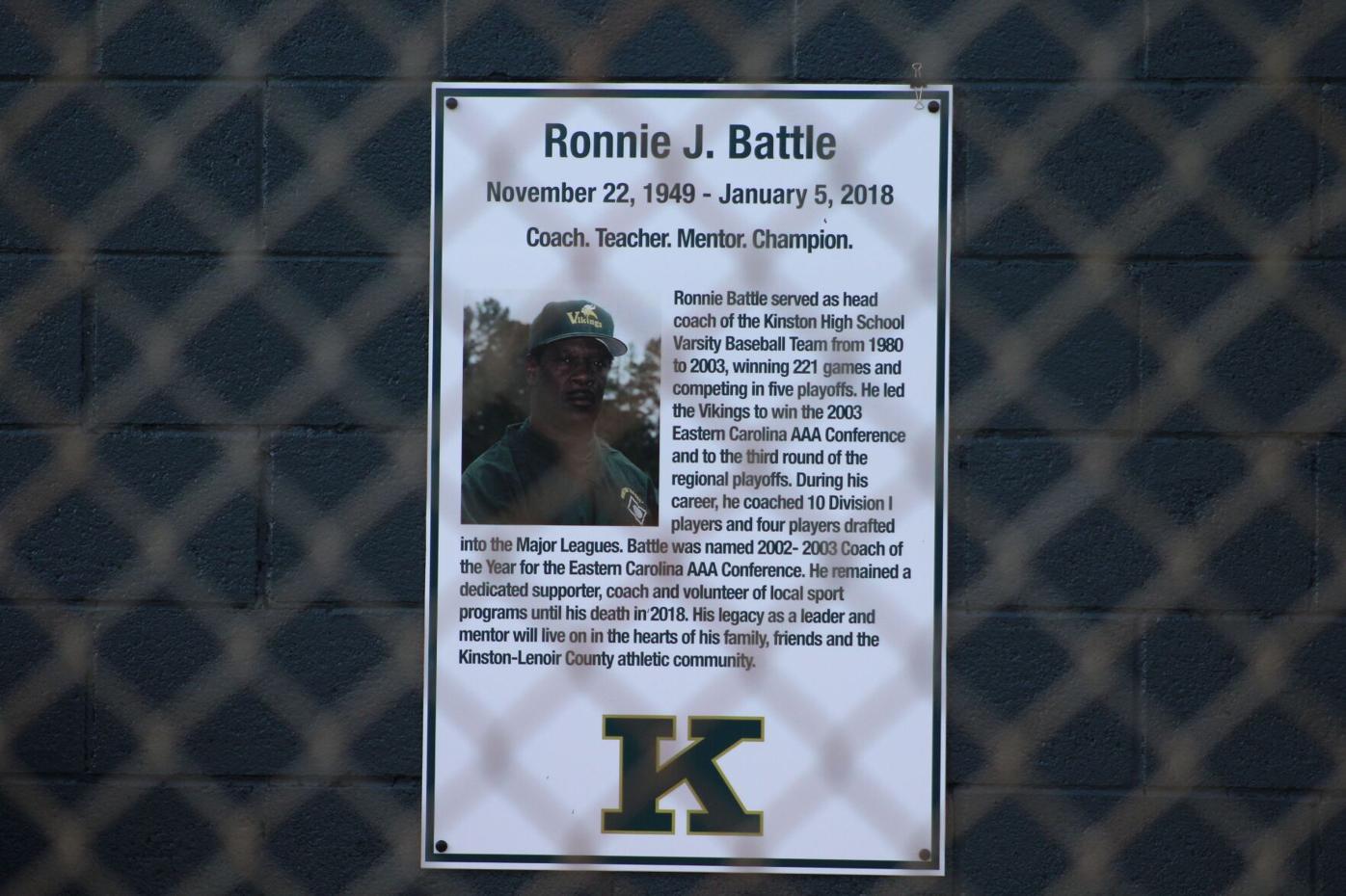 Kinston High School dedicates baseball complex to Ronnie Battle ... Kinston High School dedicates baseball complex to Ronnie Battle ...