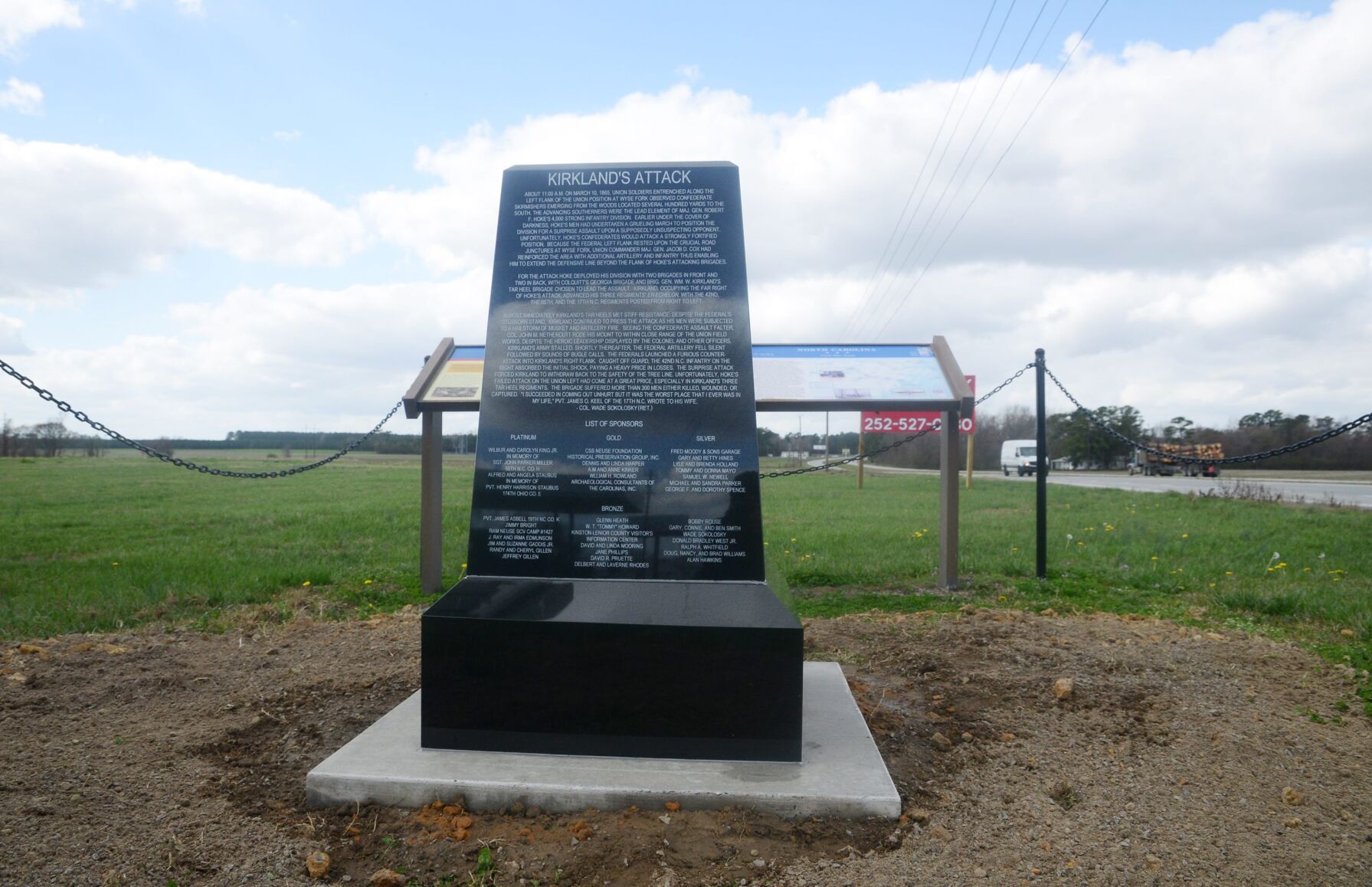 PHOTOS: Wyse Fork Historical marker installed | Local News | kinston.com