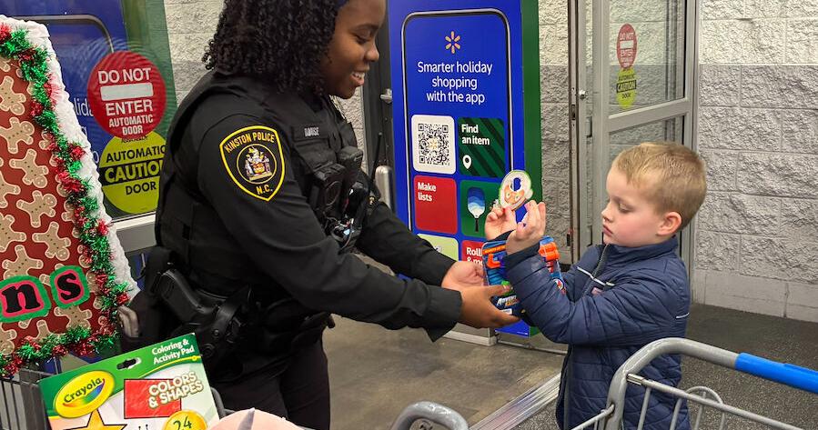 Police collect toys for children at Christmas | Local News | kinston.com