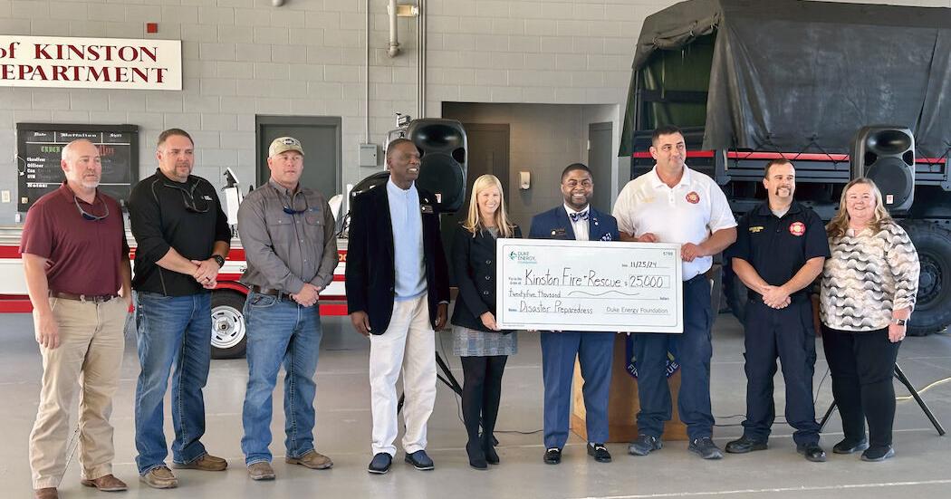 Kinston Fire and Rescue net $25K Duke Energy grant | Local News ...