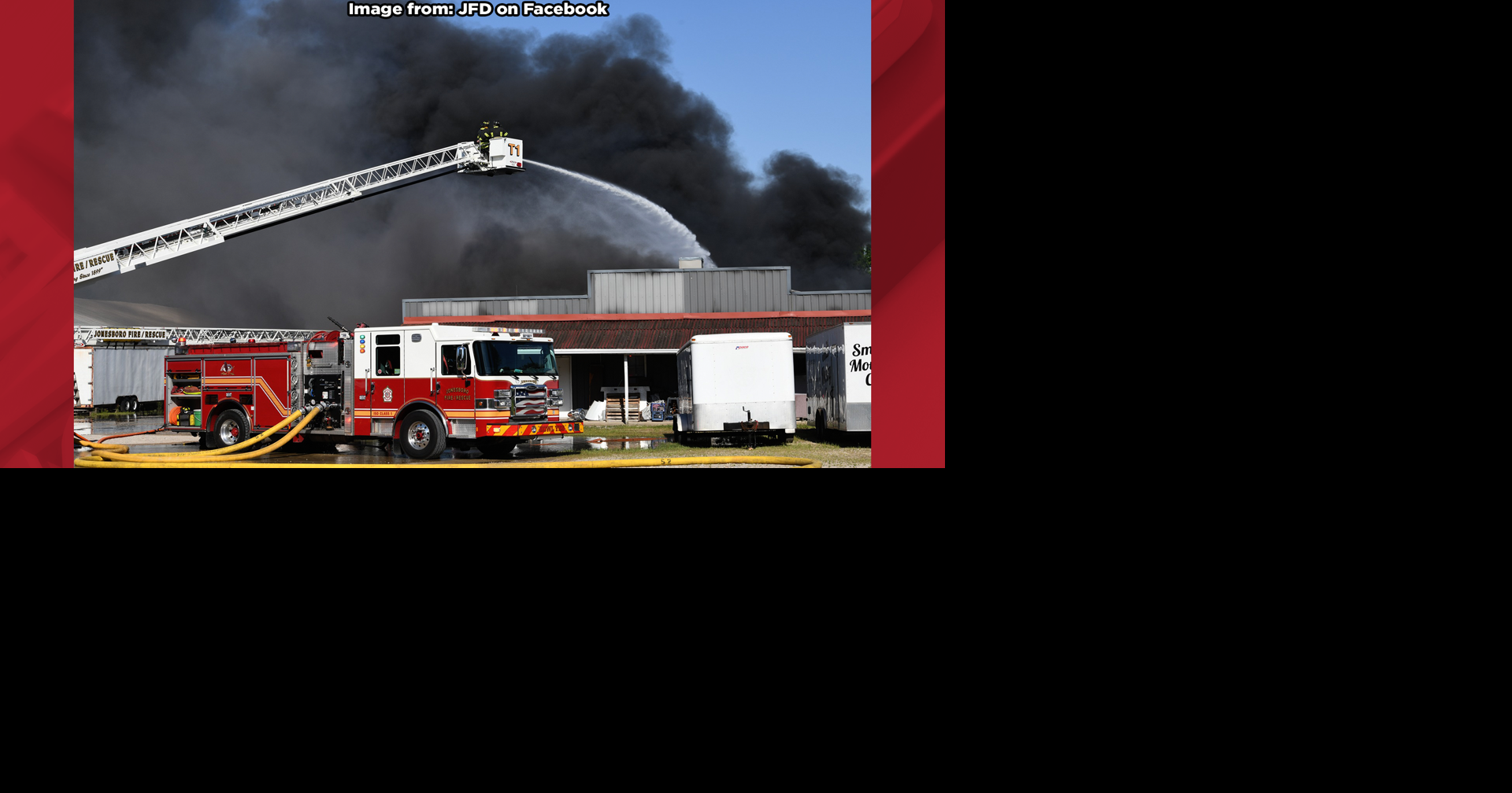 Jonesboro blaze busters contain warehouse fire with multi-agency support | Homepage | kjnbtv.com