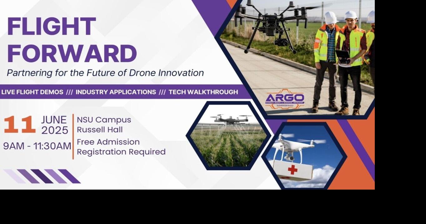 Flight Forward drone technology showcase June 11 at NSU | News | klax ...