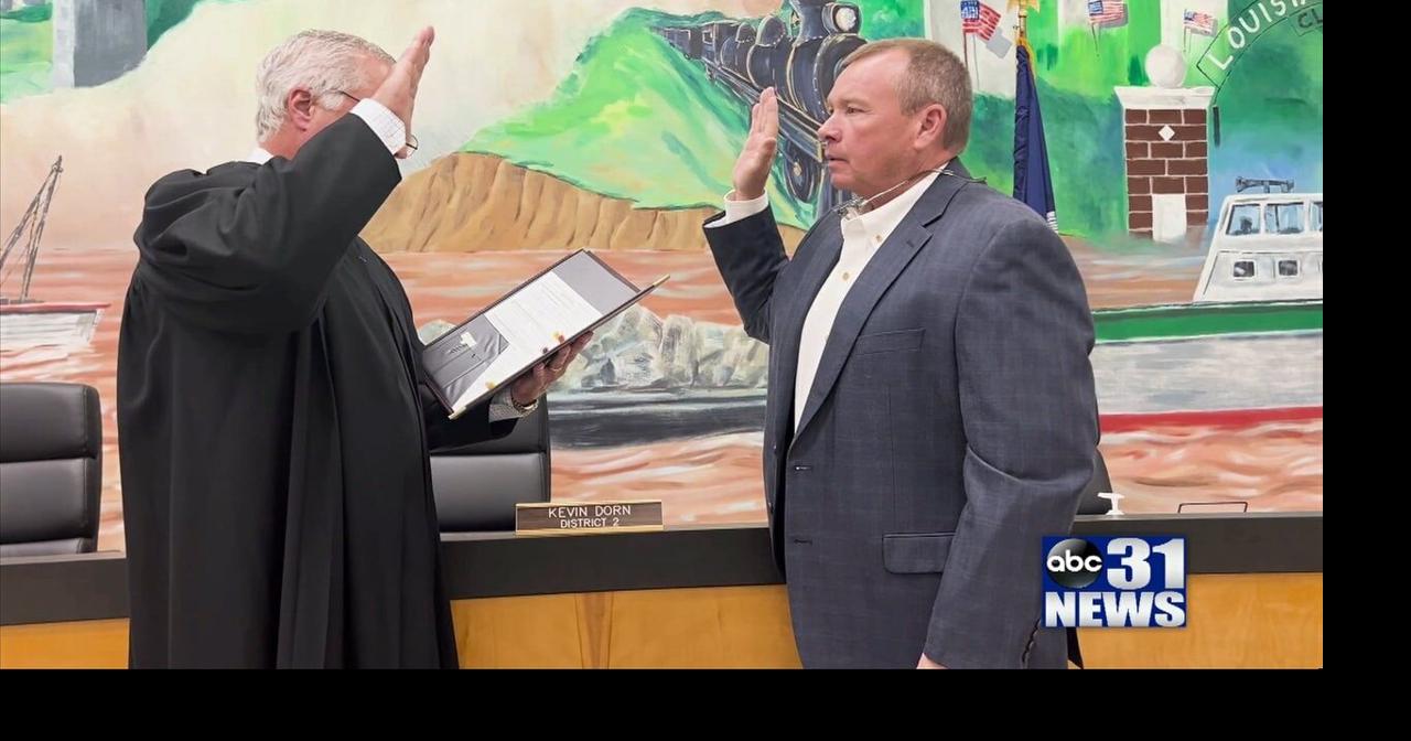 Joe Bishop Sworn in as Pineville Interim Mayor | News | klax-tv.com