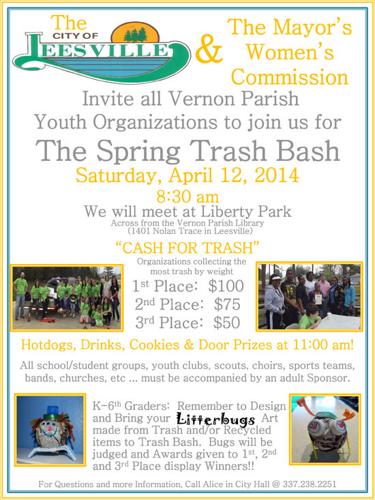 Leesville’s Spring Trash Bash | Calendar | klax-tv.com