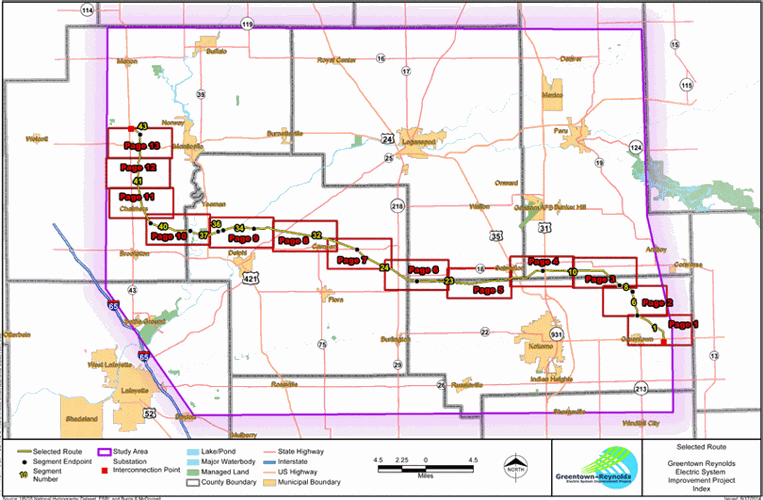 New power line project up and running in Howard, Miami counties | News ...