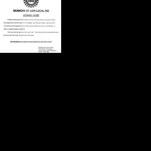 UAW Local 685 'strike vote' passes | News | kokomotribune.com