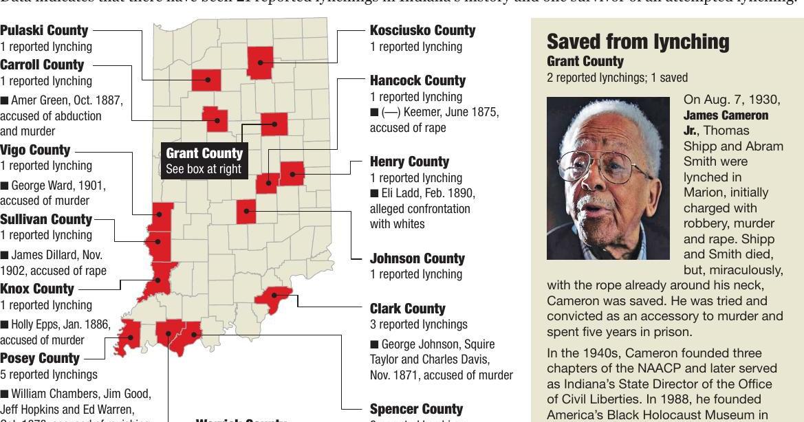 Lynching Map | | kokomotribune.com
