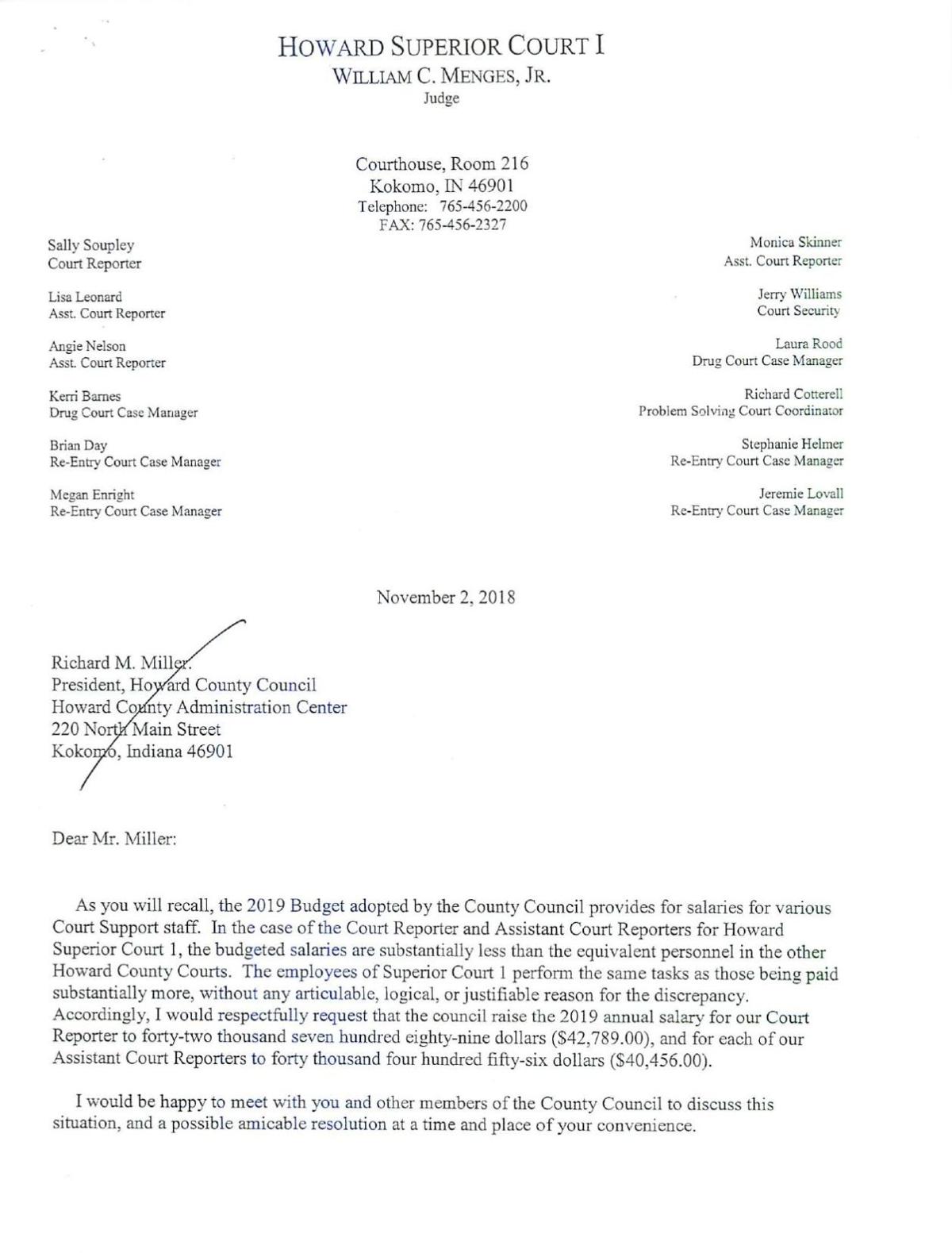 Menges, council dispute headed to special judge, Indiana Supreme Court ...