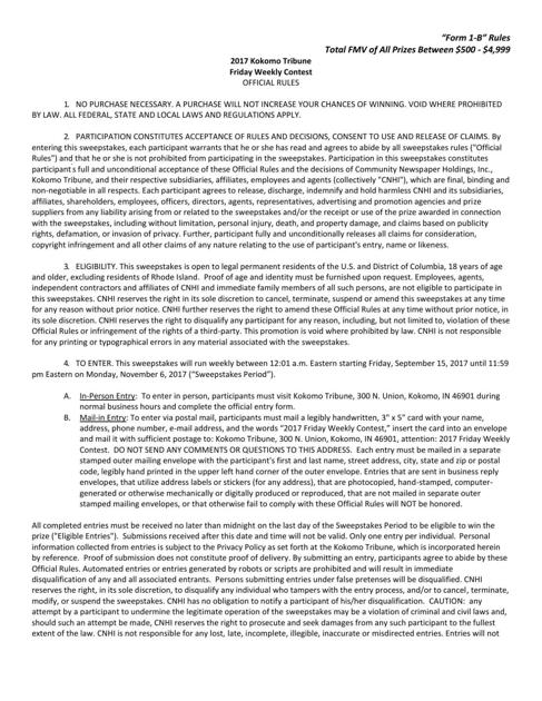 Tell us your Friday F-Word contest | Friday | kokomotribune.com